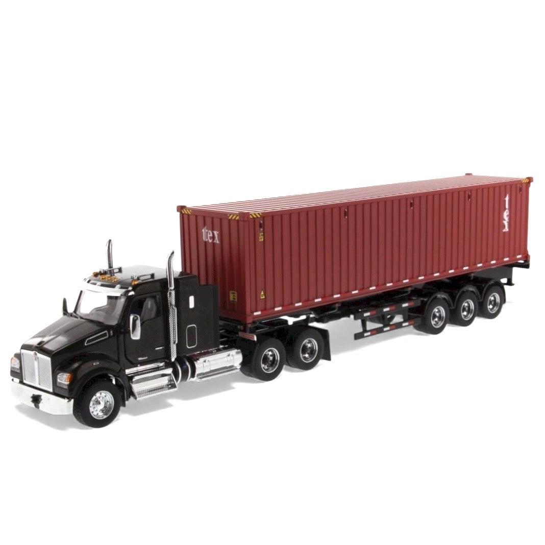 Diecast Masters Kenworth T880 SFFA 40" Sleeper 6x4 with 40' Container 1 ...