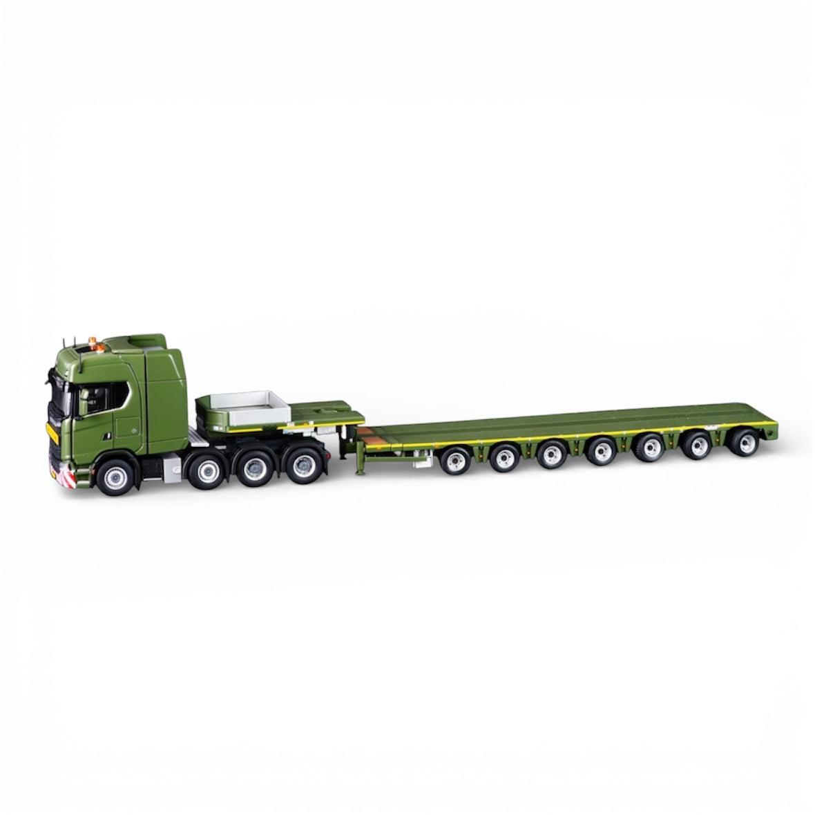 IMC Military Green Scania S High Roof 8x4 Nooteboom MCO 7-Axle Semi Low ...
